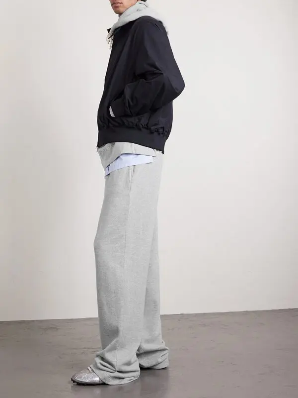 THE ELDER STATESMAN Daily Cotton And Cashmere-blend Jersey Sweatpants
