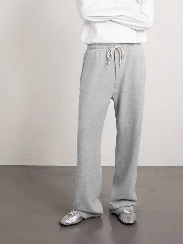 THE ELDER STATESMAN Daily Cotton And Cashmere-blend Jersey Sweatpants