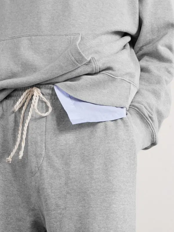 THE ELDER STATESMAN Daily Cotton And Cashmere-blend Jersey Sweatpants