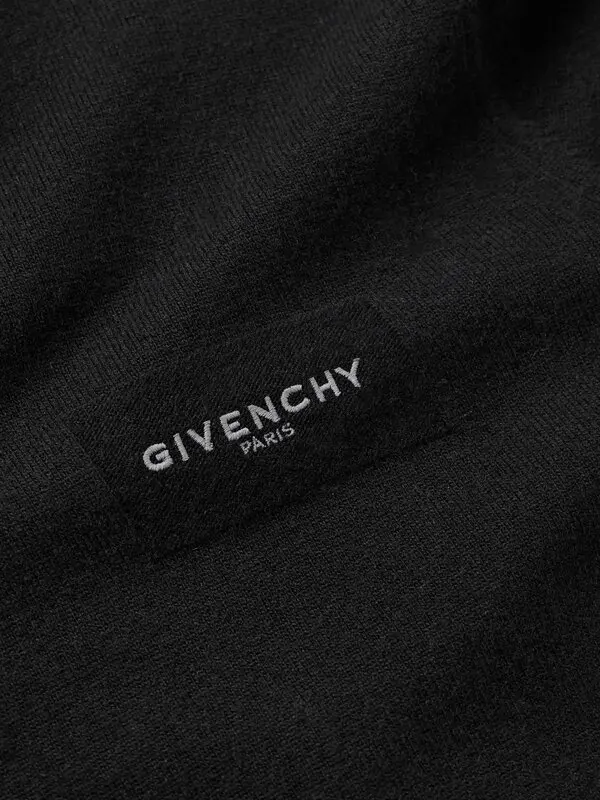 Givenchy Wool And Cashmere-blend Hoodie With Logo
