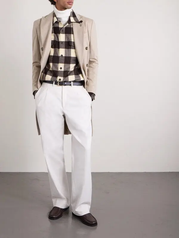 Ralph Lauren Purple Label Gable Checked Wool Shirt
