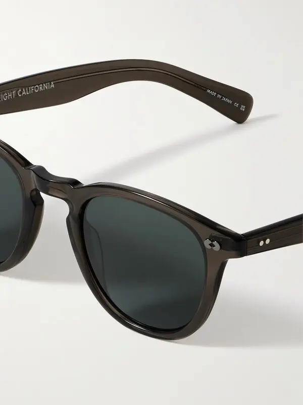 Garrett Leight Ace D-frame Sunglasses - Black