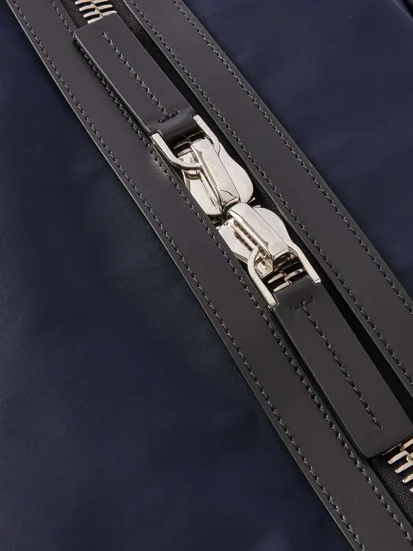 TOM FORD Leather-trimmed Recycled-nylon Weekend Bag