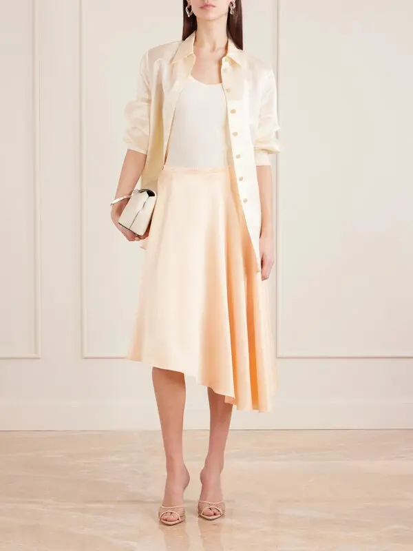 Sharon Wauchob Oly Asymmetric Satin Skirt