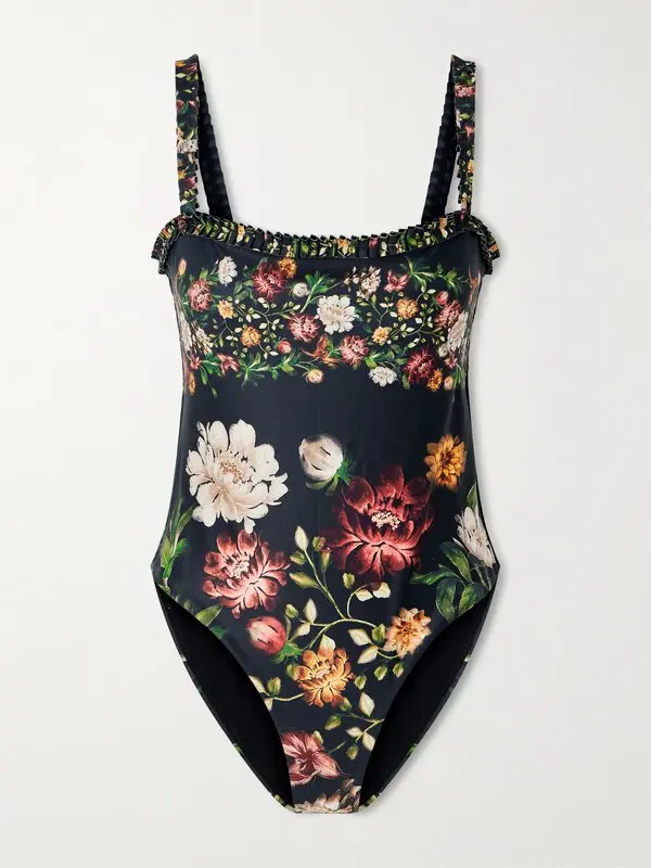 Agua Bendita Limón Paramo Floral-print Swimsuit - Multi