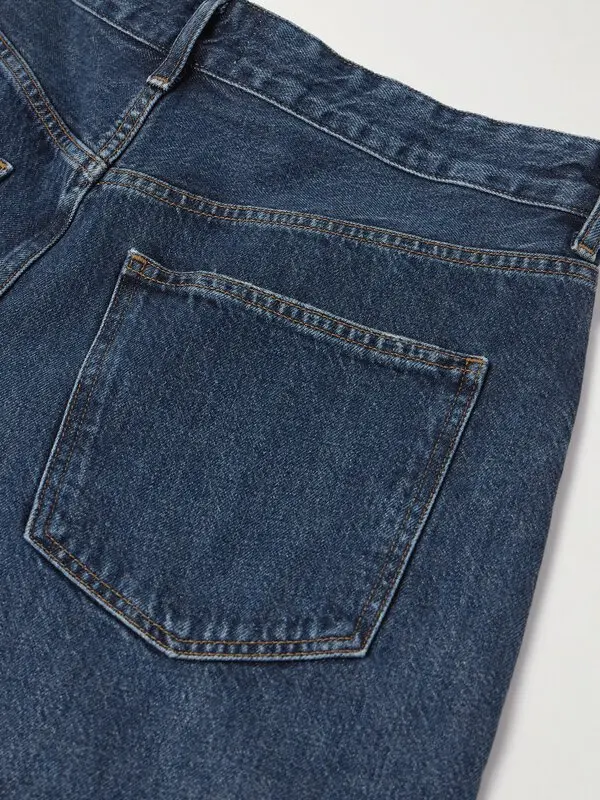 AGOLDE Vana Draped Low-rise Wide-leg Jeans - Blue