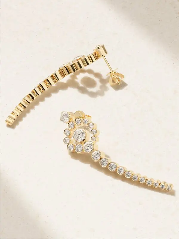Sophie Bille Brahe Escargot De Rêve Diamond Earrings