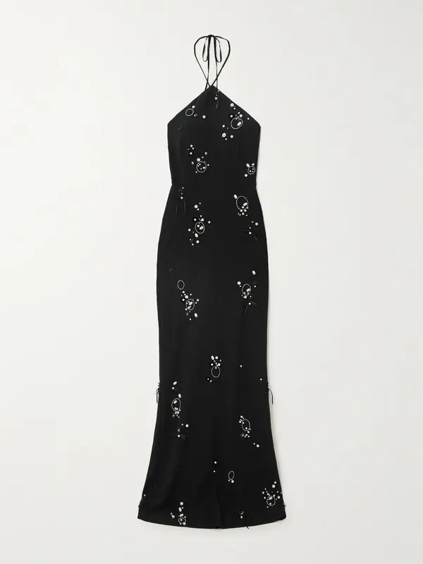 Bernadette Jolene Embellished Halterneck Gown