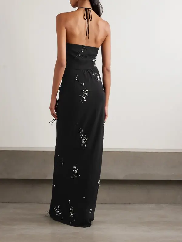 Bernadette Jolene Embellished Halterneck Gown