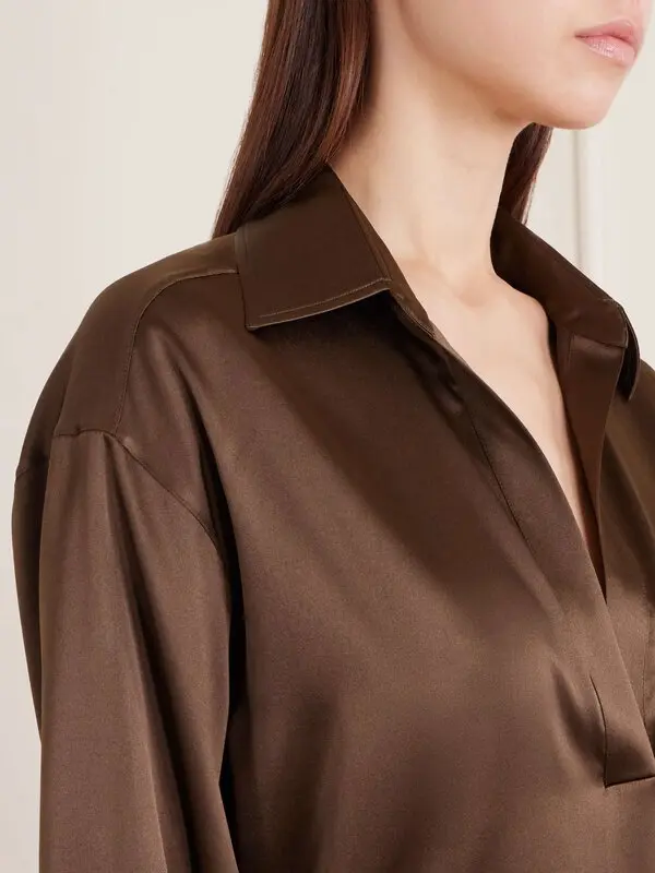 TOM FORD Silk-blend Satin Blouse