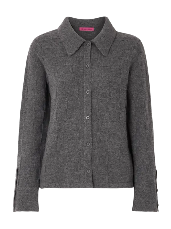 THE ELDER STATESMAN Cashmere Cardigan - Gray