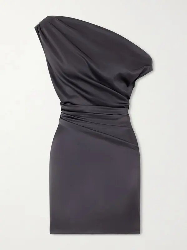 Staud Phare Draped Mini Dress - Purple