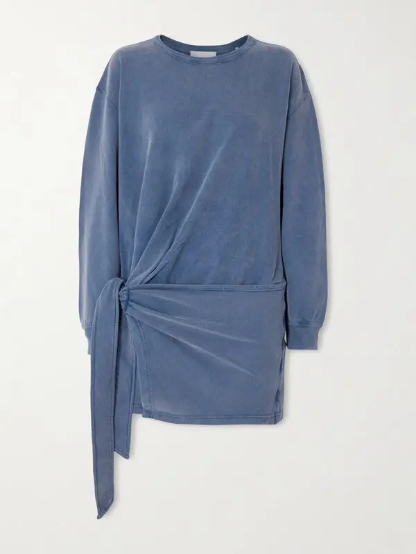 MARANT ETOILE Zae Wrap-effect Mini Dress - Blue