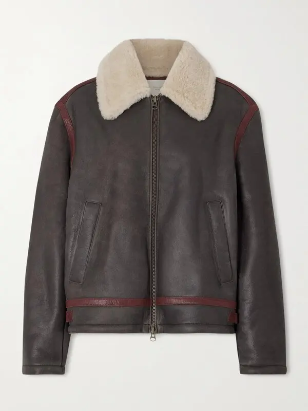 Aimé Leon Dore Printed Shearling Jacket