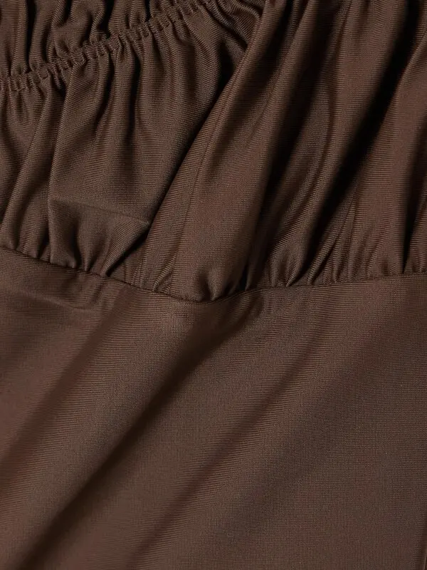 Faithfull The Brand Rocio Ruched Recycled Swimsuit - Brown