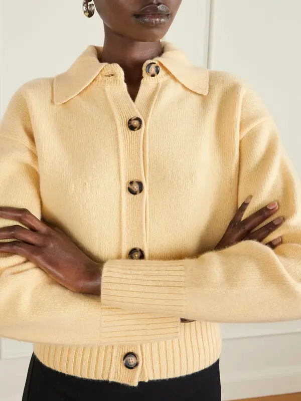 Proenza Schouler Rocio Cashmere-blend Cardigan - Yellow