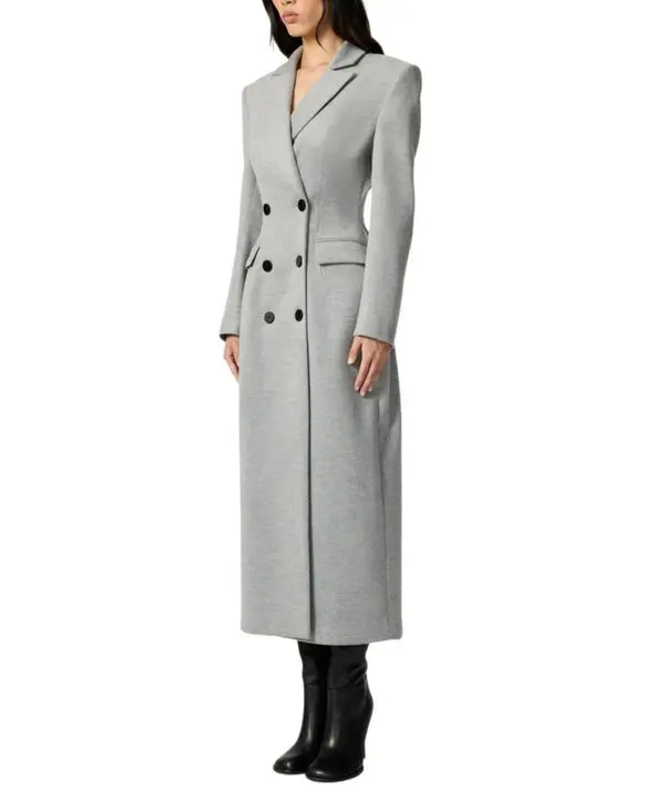 NOCTURNE Structured Double-breasted Maxi Coat
