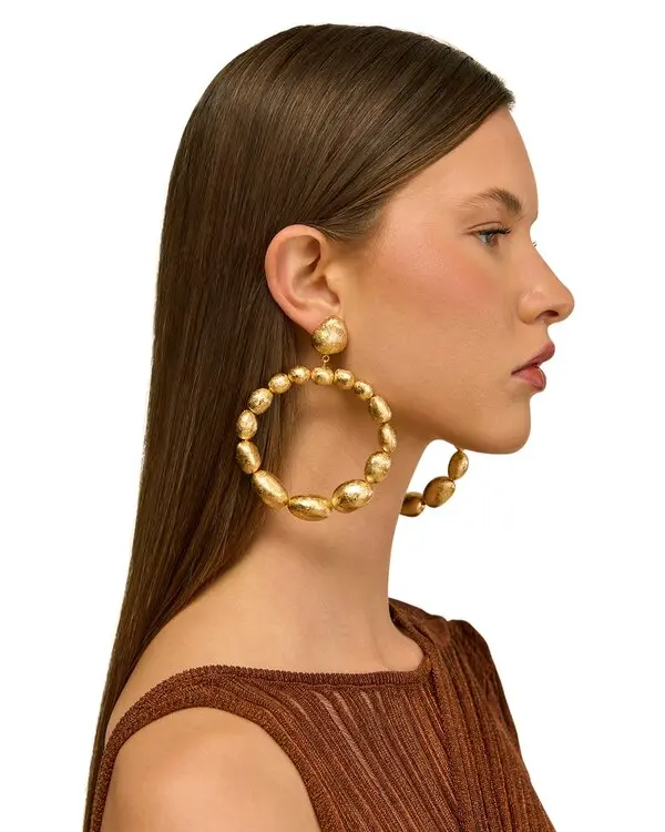 Cult Gaia Sira Foiled Drop Earrings