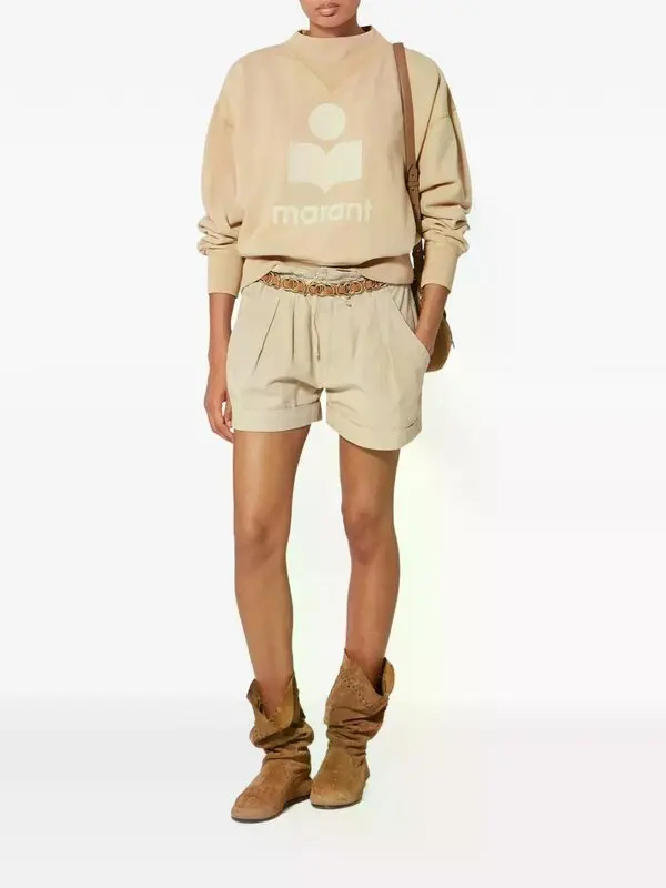 MARANT ETOILE Moby Logo Sweatshirt - Neutrals