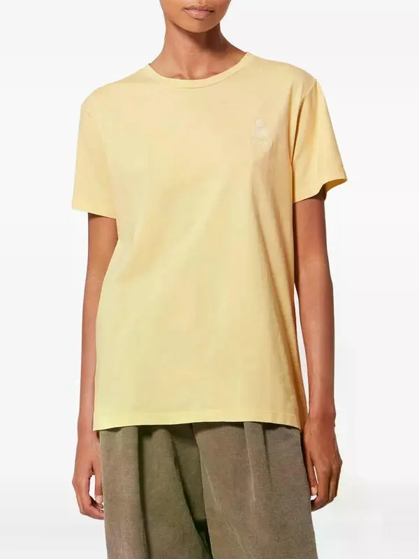 MARANT ETOILE Aby Crew-neck T-shirt - Yellow