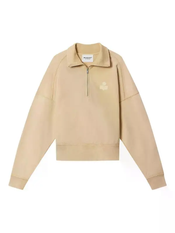 MARANT ETOILE Ross Zip Sweatshirt - Neutrals