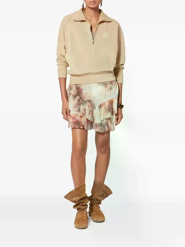 MARANT ETOILE Ross Zip Sweatshirt - Neutrals
