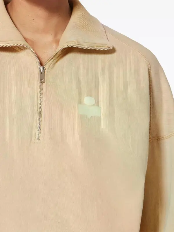 MARANT ETOILE Ross Zip Sweatshirt - Neutrals