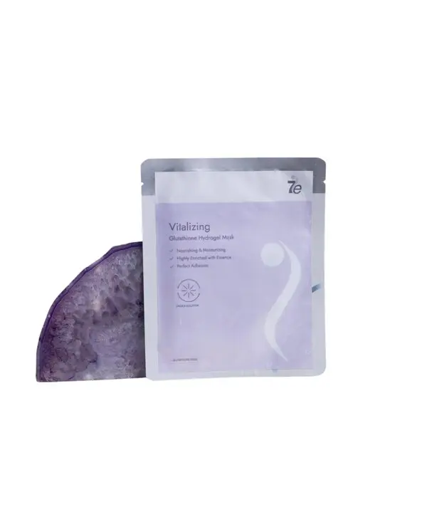7E WELLNESS Vitalizing Sheet Mask For Microcurrent Facials With Alligator Clips - White