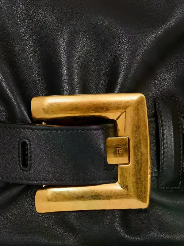 Balmain Medium Anthem Shoulder Bag - Black