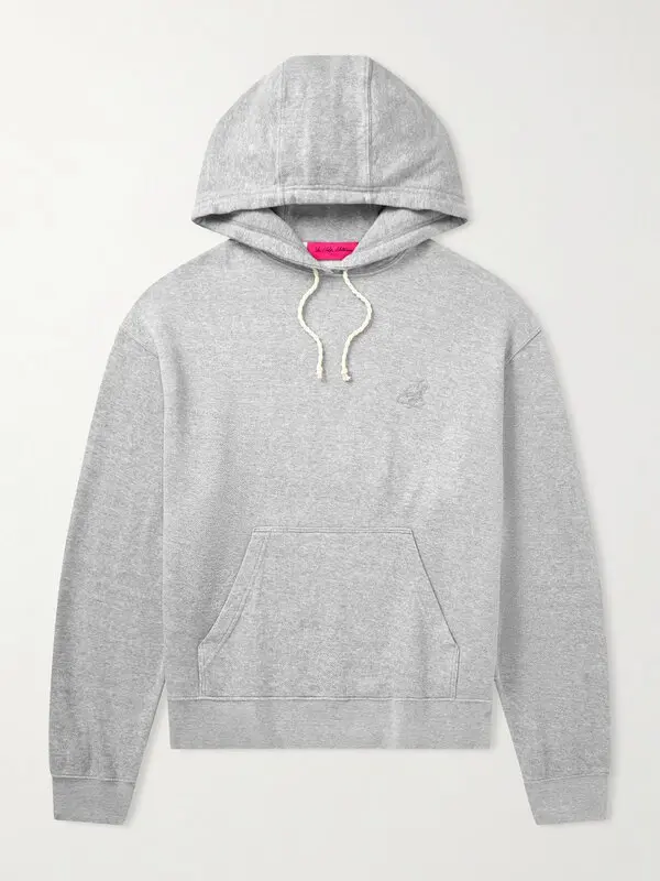 THE ELDER STATESMAN Daily Logo-embroidered Hoodie