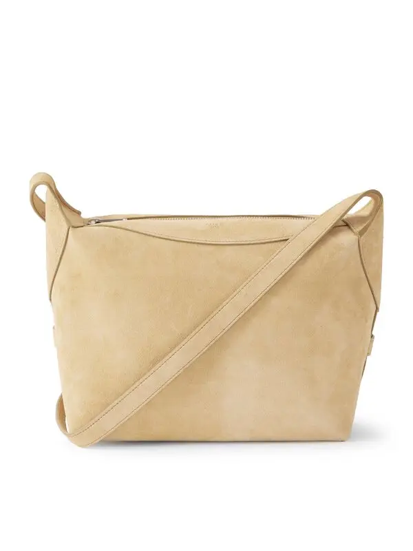 Celine Harry Suede Messenger Bag - Neutrals