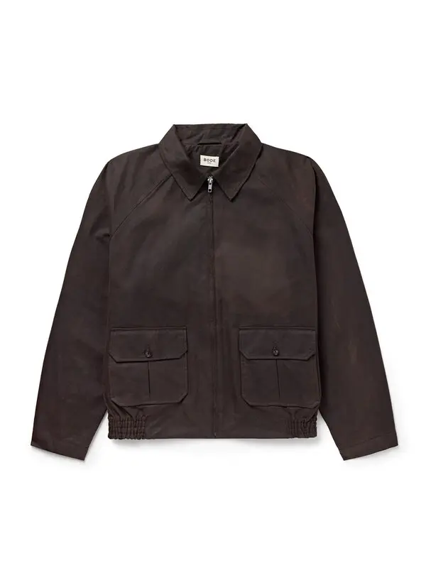 BODE Waxed Cotton Jacket - Brown