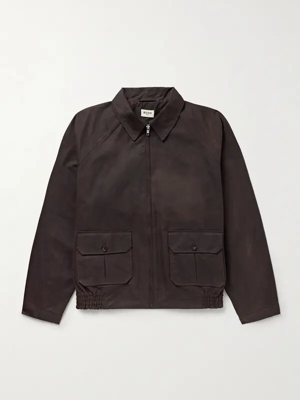 BODE Coach Waxed-cotton Blouson Jacket