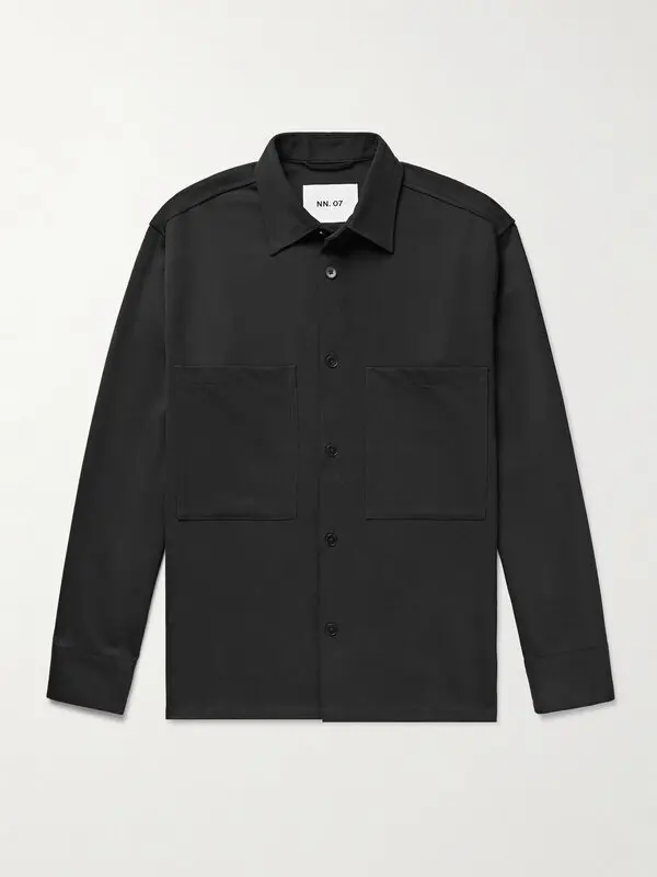 Nn07 Freddy 10006 Wool-blend Twill Overshirt