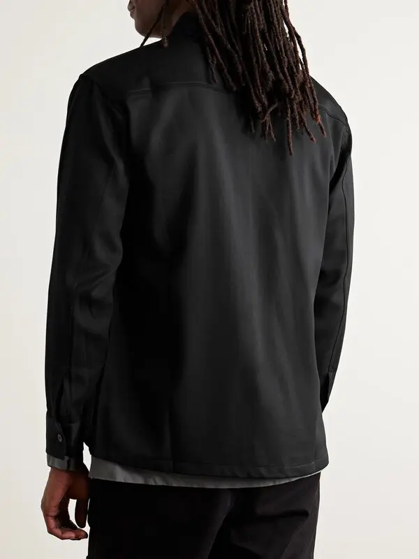 Nn07 Freddy 10006 Wool-blend Twill Overshirt