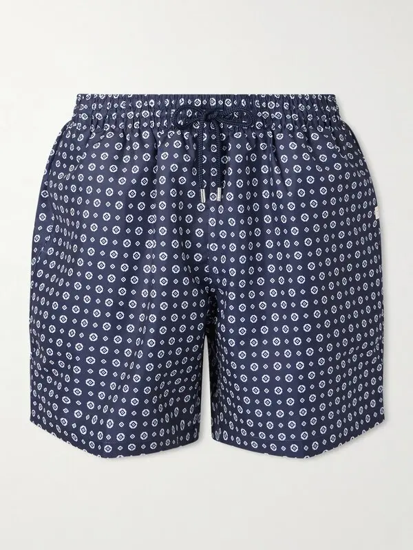 Derek Rose Tropez Printed Swim Shorts - Blue