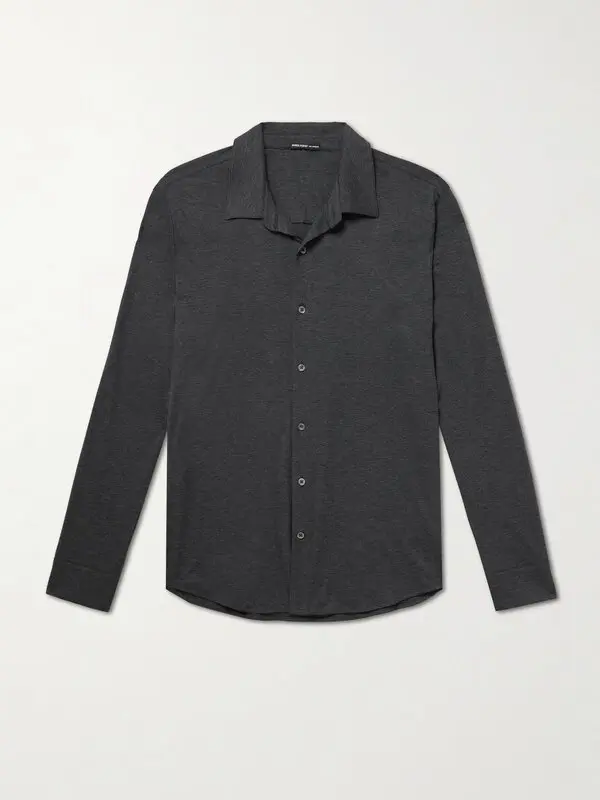 JAMES PERSE Supima Cotton-blend Piqué Polo Shirt