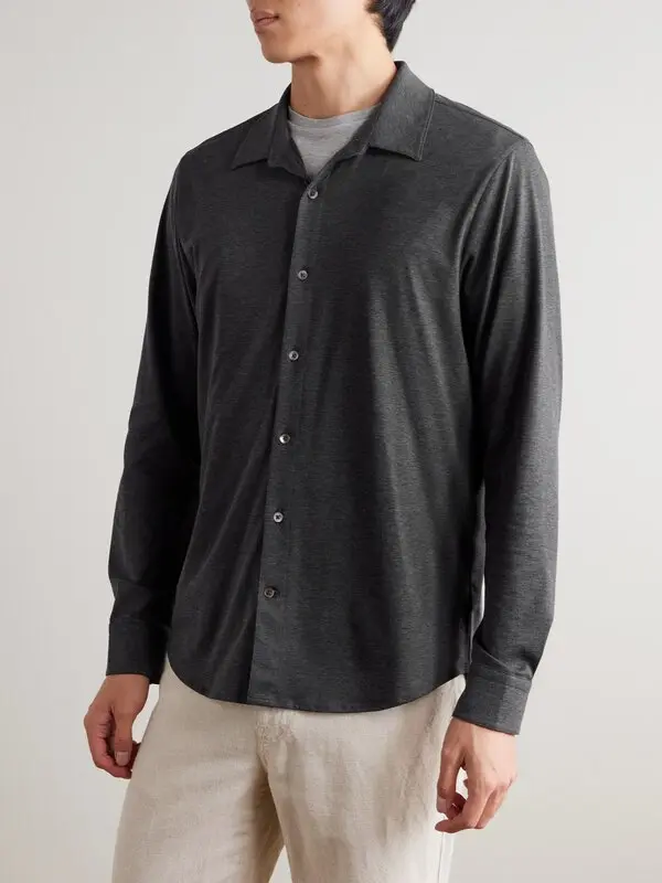 JAMES PERSE Supima Cotton-blend Piqué Polo Shirt