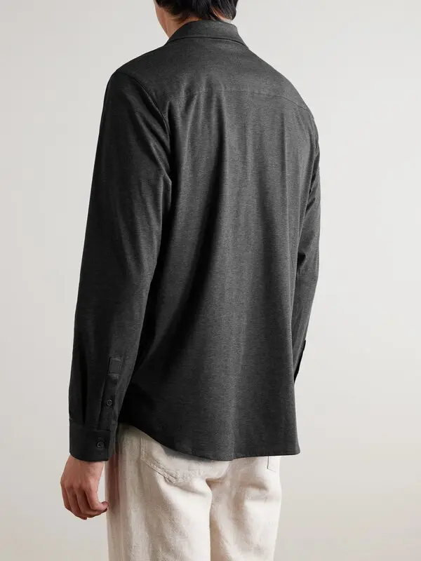 JAMES PERSE Supima Cotton-blend Piqué Polo Shirt