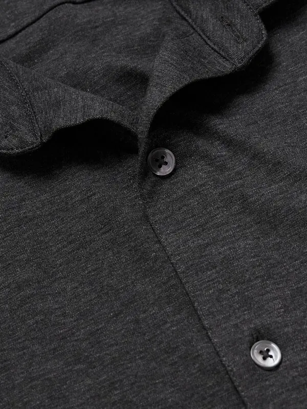 JAMES PERSE Supima Cotton-blend Piqué Polo Shirt