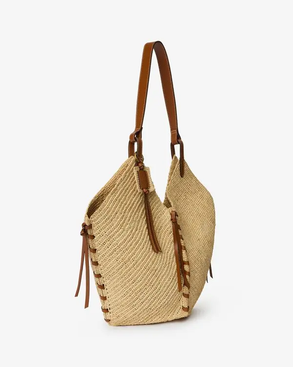 Isabel Marant Tampa Tote Shoulder Bag - Natural/cognac