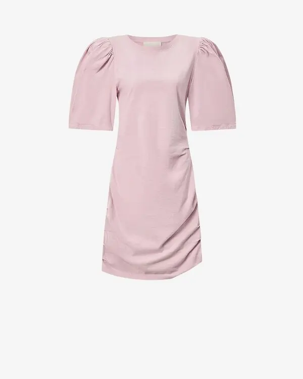Isabel Marant Mylda Short Sleeve Mini Dress - Pale Pink