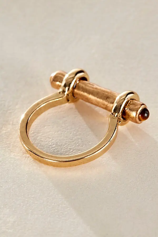 Free People On Lock Ring - Gold