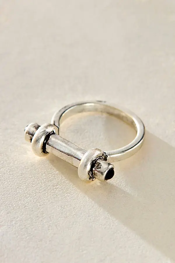 Free People On Lock Ring - Silver