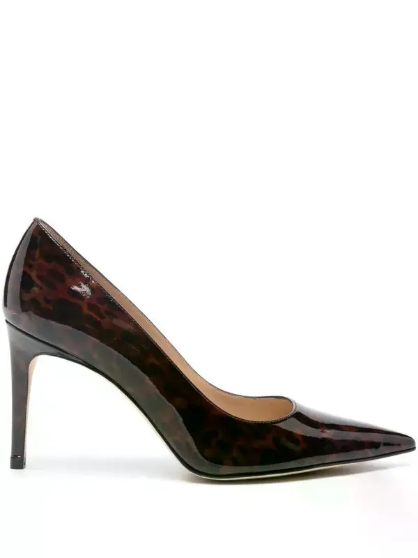 STUART WEITZMAN 85mm Pointed-toe Pumps - Brown