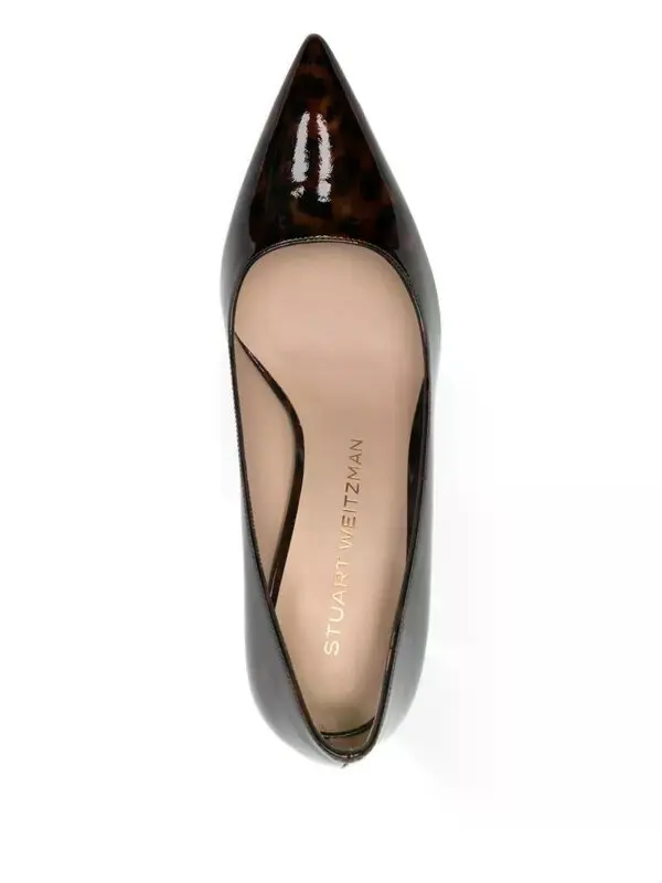 STUART WEITZMAN 85mm Pointed-toe Pumps - Brown