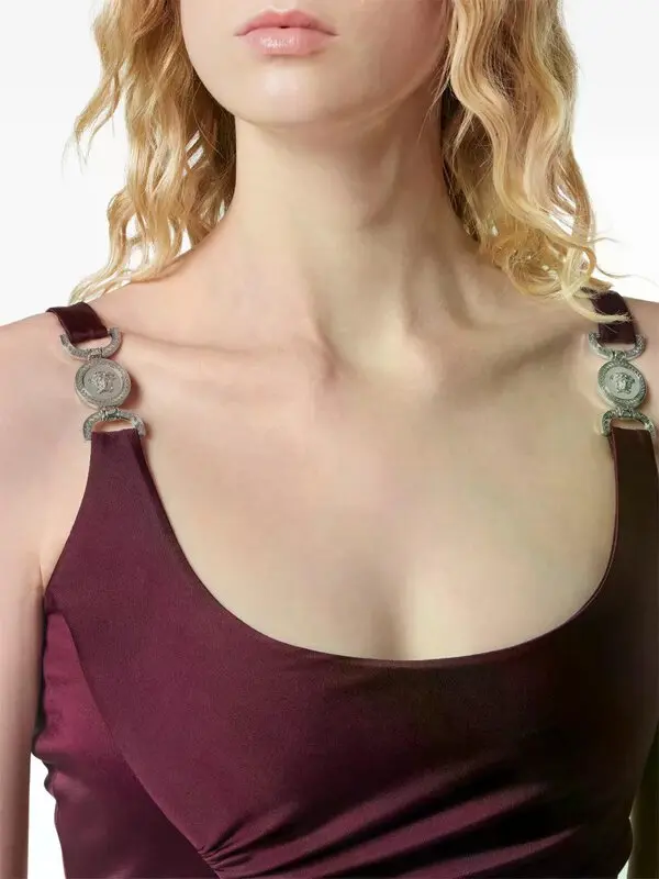 Versace Medusa '95 Hardware Midi Dress - Red