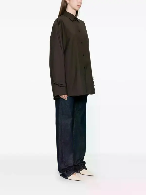 TOTEME Tie-cuff Shirt - Brown