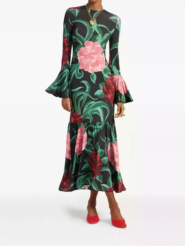 La DoubleJ Gilda Floral Maxi Dress