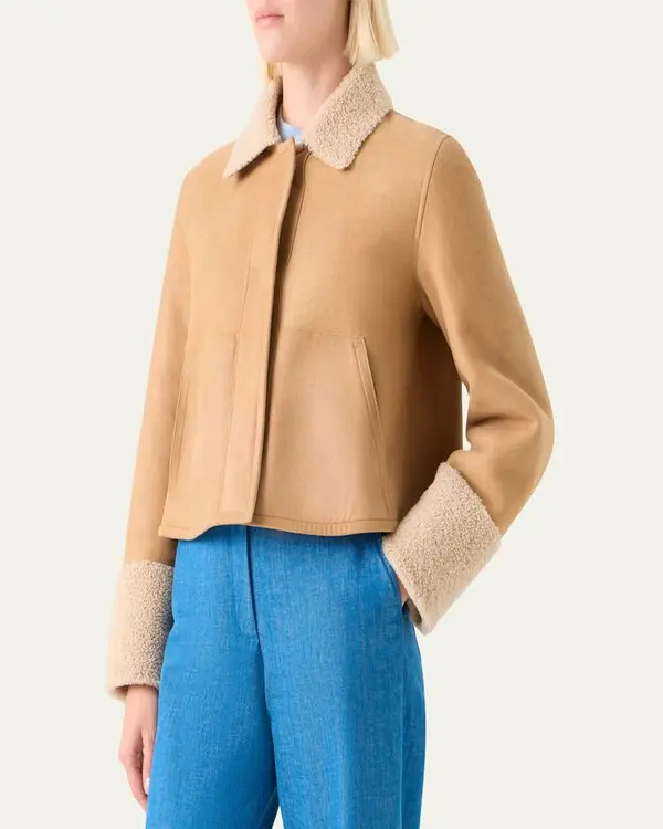 Akris Reversible Cady And Shearling Jacket